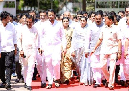 Parth Pawar arrives to Files Nomination for Rajya Sabha Polls