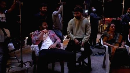 Prabhas returns to social media in BTS pix from 'Raja Deluxe' sets