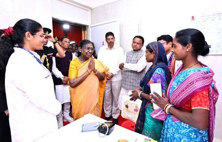 President Droupadi Murmu Inaugurates Medical Camp and Development Projects