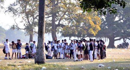 School students at Maidan