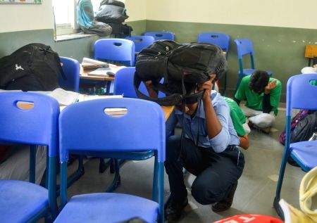 Students Participate in Nationwide Civil Defence Drill