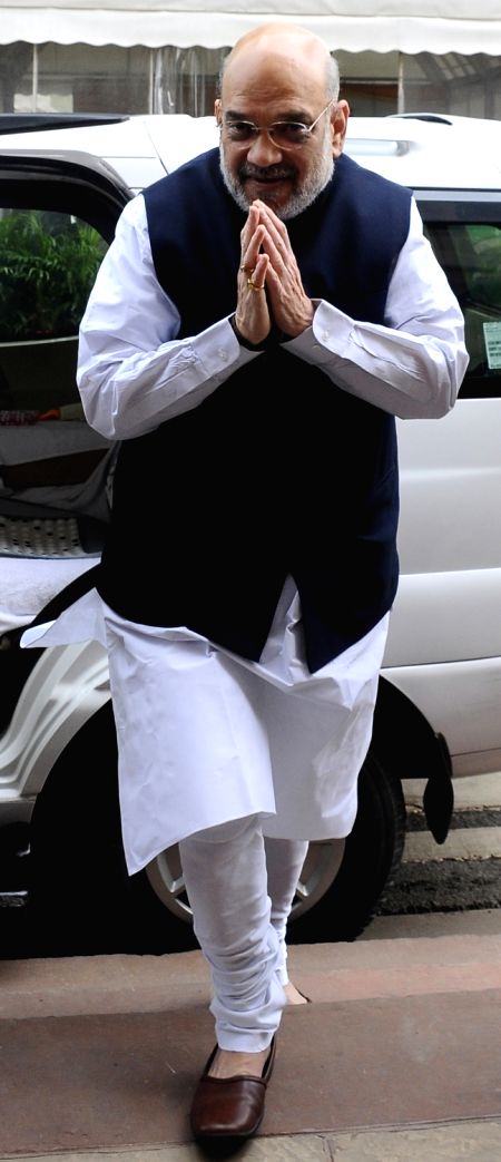 Union Home Minister Amit Shah arrives at Parliament