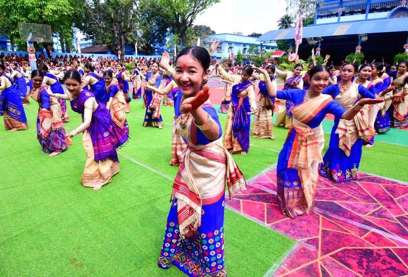 Bihu dance performance in Nagaon