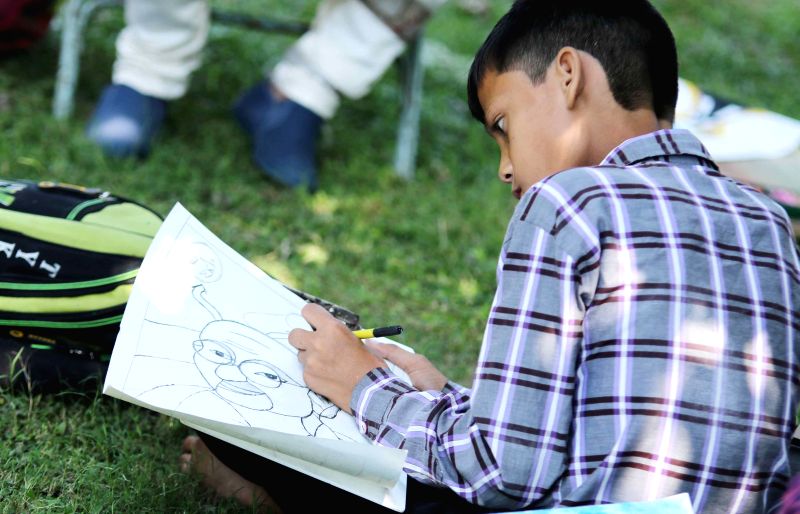 Gandhi Jayanti - sit and draw competition
