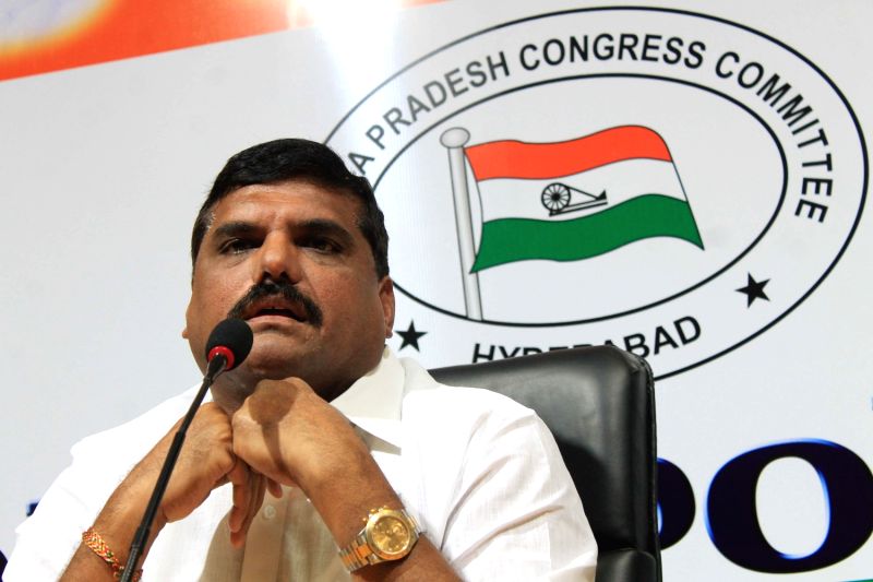 Botcha Satyanarayana during a press conference at Gandhi Bhavan