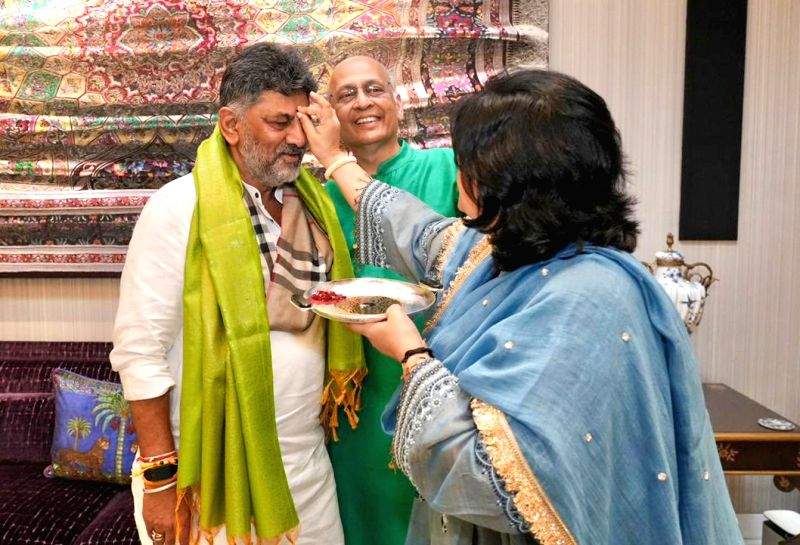 D.K. Shivakumar meets Abhishek Manu Singhvi in Delhi