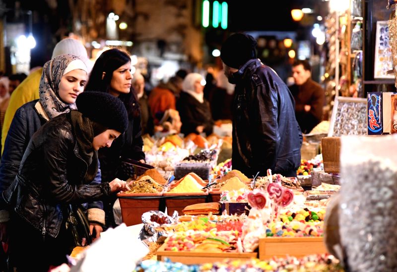 SYRIA-DAMASCUS-HOLIDAY SEASON-MARKET