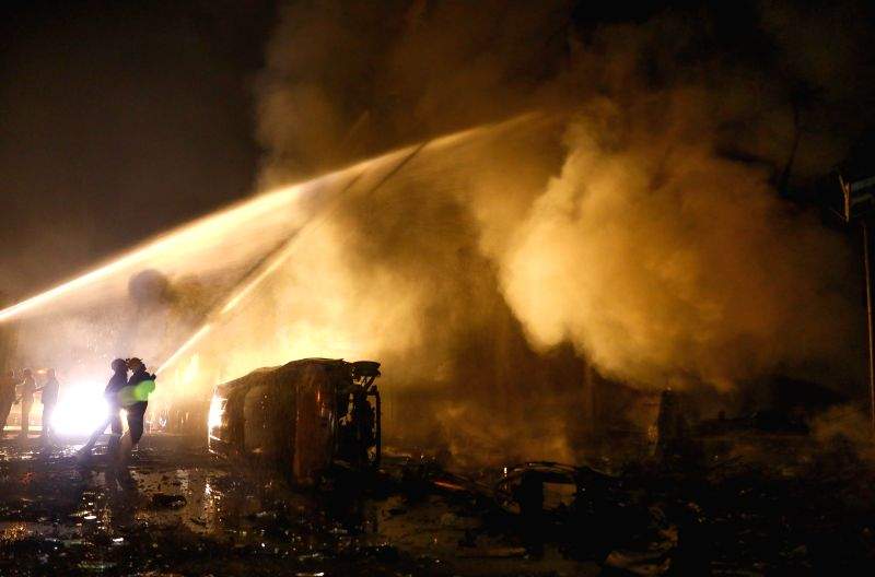 Fire Breaks Out in a Showroom