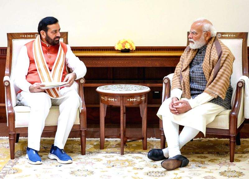 Haryana CM Nayab Singh Saini Calls on PM Modi