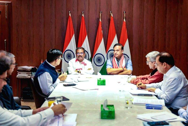 Himanta Biswa Sarma Meets Dharmendra Pradhan