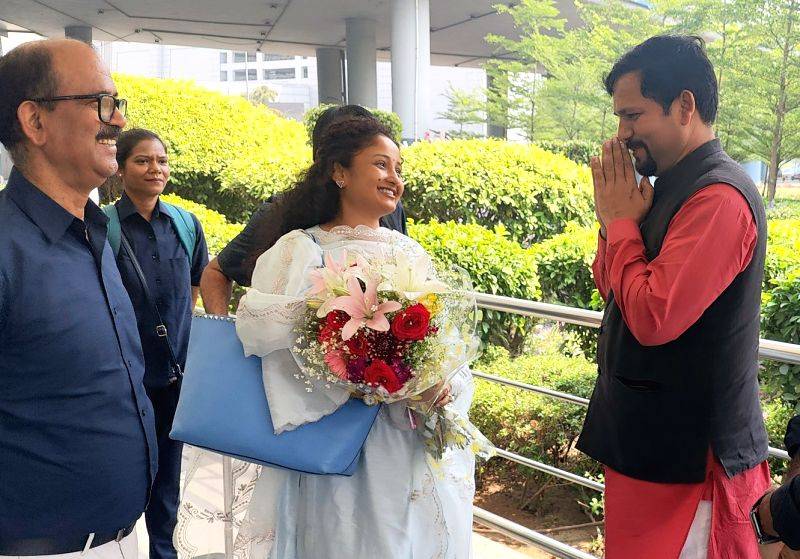 Kalpana Soren, the wife of Jharkhand Mukti Morcha (JMM) leader and ...