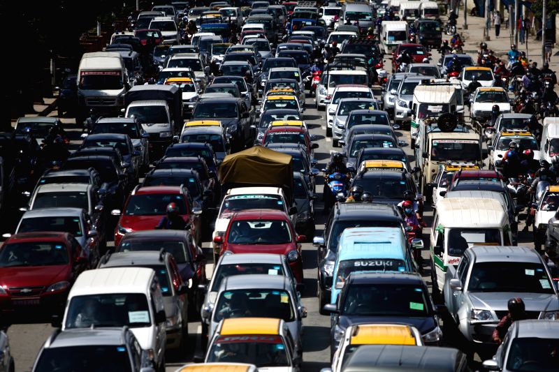 NEPAL-KATHMANDU-TRAFFIC JAM