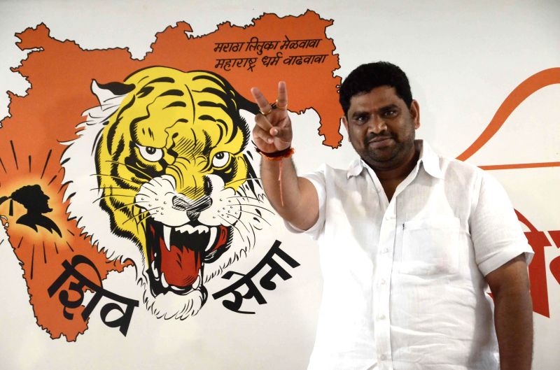 Shiv Sena's Vaibhav Naik at Shiv Sena Bhavan