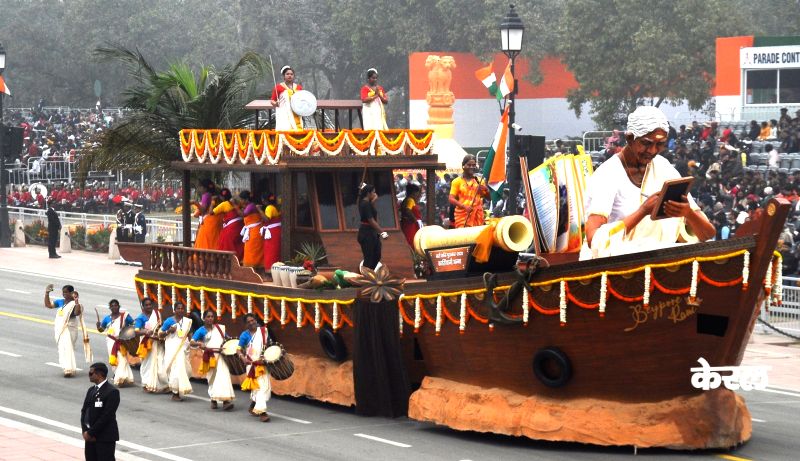 New Delhi:A tableau of Kerala drives through Kartavya Path.