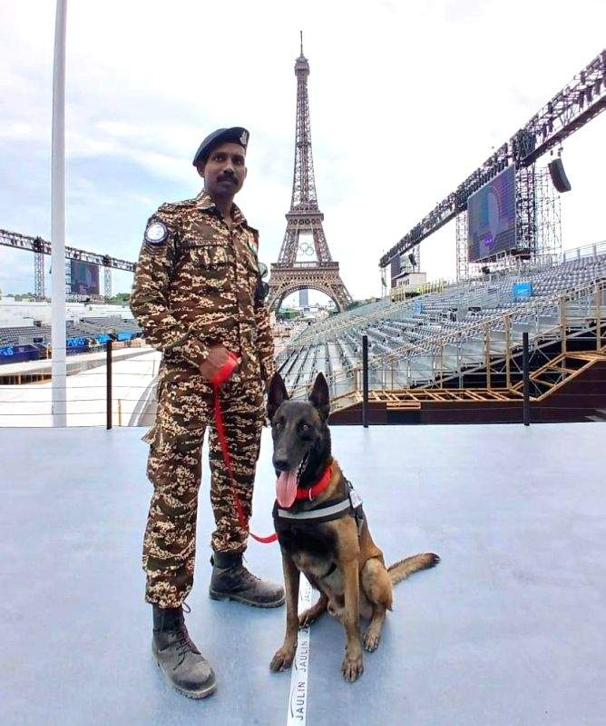 Two K9 teams from the Central Reserve Police Force (CRPF) along with ...
