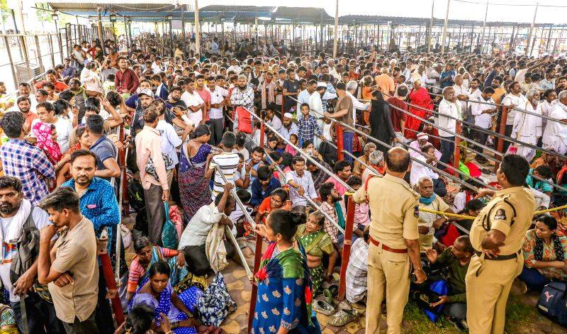 People Gather for Traditional Fish Medicine Distribution
