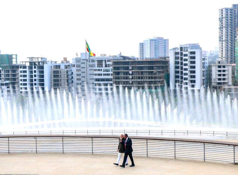 PM Modi visits Friendship Park in Addis Ababa