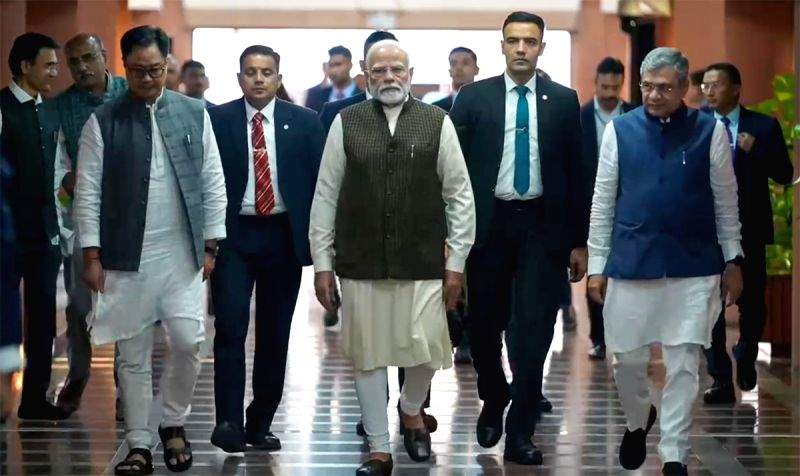 Prime Minister Narendra Modi arrives to watch film 'The Sabarmati Report
