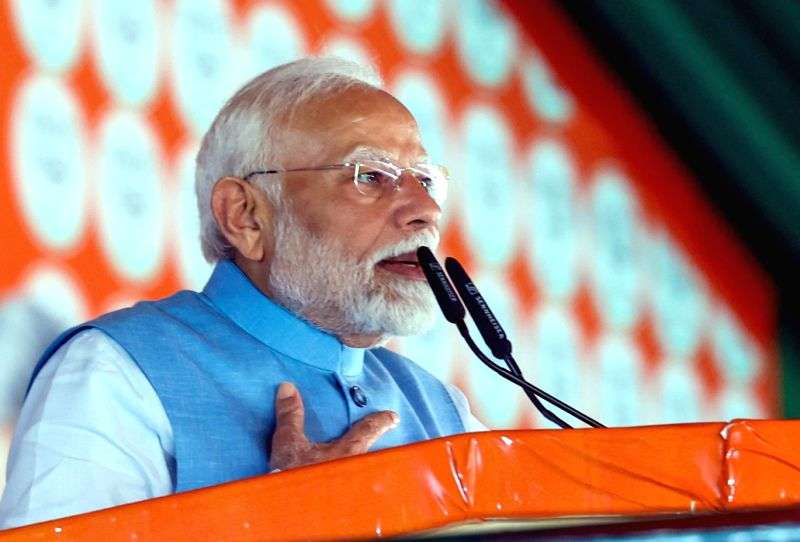 Prime Minister Narendra Modi attends public meeting