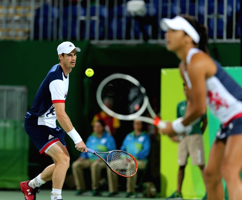 Rio de Janeiro : Sania Mirza and Rohan Bopanna in action 2