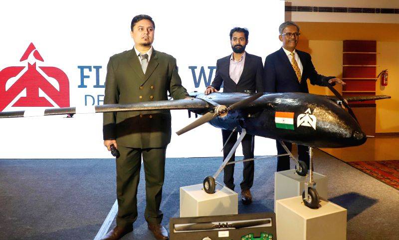 Unveiling of India's First Combat Unmanned Aircraft, FWD 200B