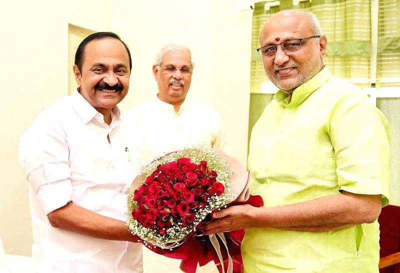 Vice President C.P. Radhakrishnan meets CM V.D. Satheesan
