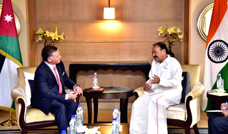 Vice President M. Venkaiah Naidu calls on the King of Jordan Abdullah ...