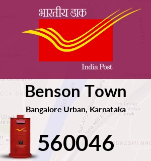 Benson Town Pin Code, Bangalore Urban, Karnataka