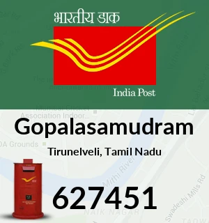 Gopalasamudram Pin Code, Tirunelveli, Tamil Nadu