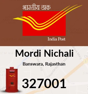 Mordi Nichali Pin Code, Banswara, Rajasthan
