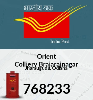 Orient Colliery Brajarajnagar Pin Code, Jharsuguda, Odisha