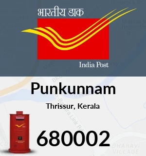 Punkunnam Pin Code, Thrissur, Kerala