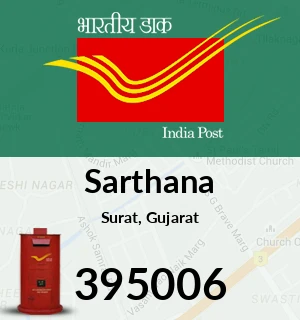 Sarthana Pin Code, Surat, Gujarat