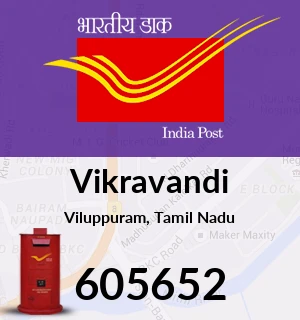 Vikravandi Pin Code, Viluppuram, Tamil Nadu
